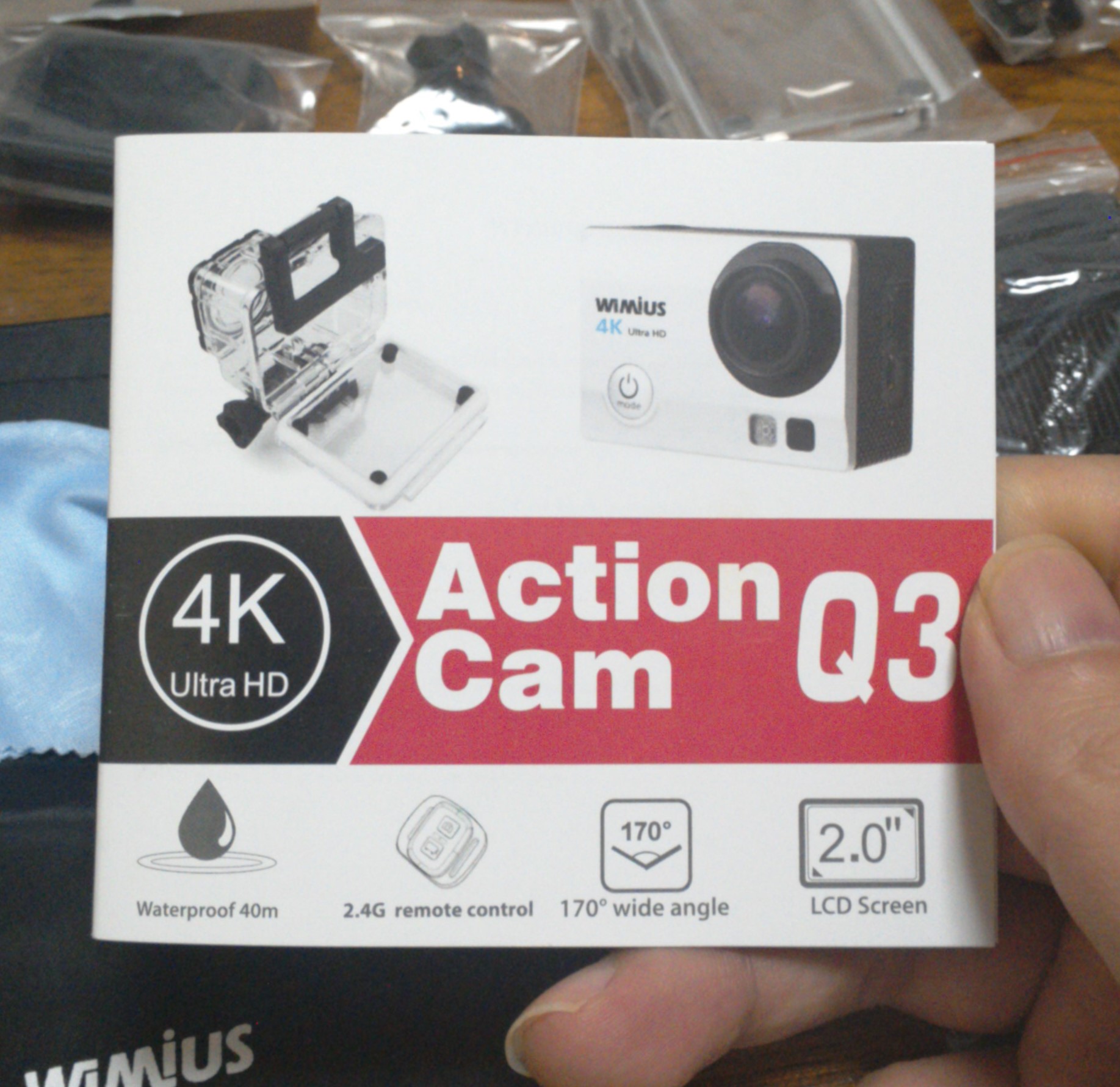 【人柱レビュー】wimius Q3 4K WIFI アクションカメラ【アクションカム】 | Pで作業軽減しましょ